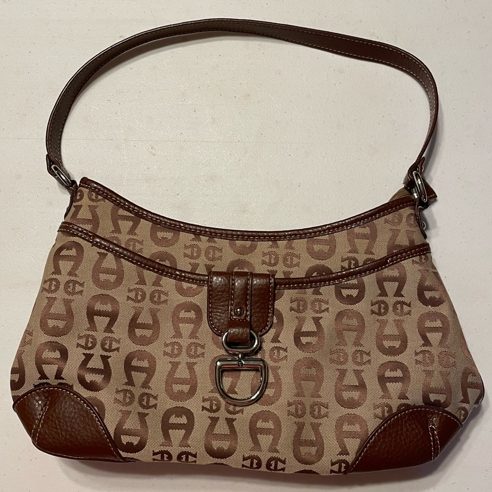 Vintage Etienne Aigner Signature Logo Purse Shoulder … - Gem